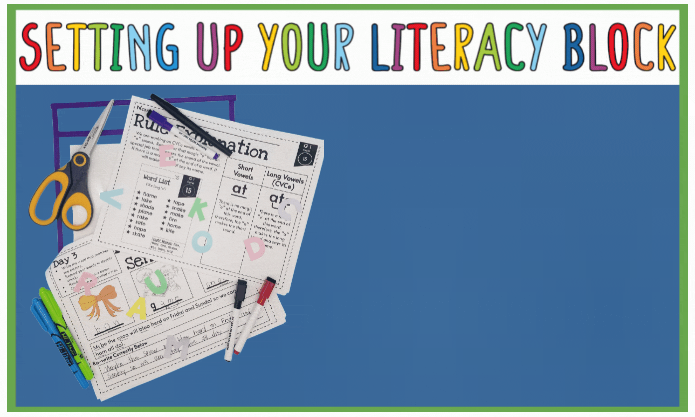 SETTING UP YOUR LITERACY BLOCK – Simply Split Creations